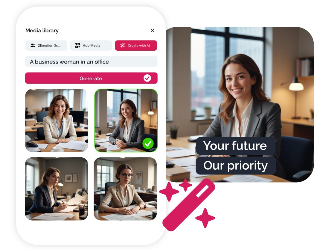 Generate an image for your videos with AI - 2Emotion